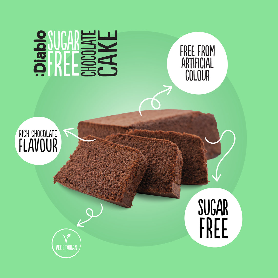 DIABLO SUGAR FREE CHOCOLATE CAKE – Diablo Sugar Free