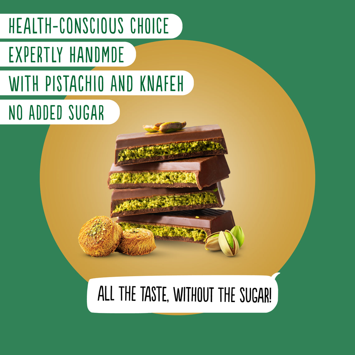 Diablo No Added Sugar Dubai Chocolate 200g – Diablo Sugar Free