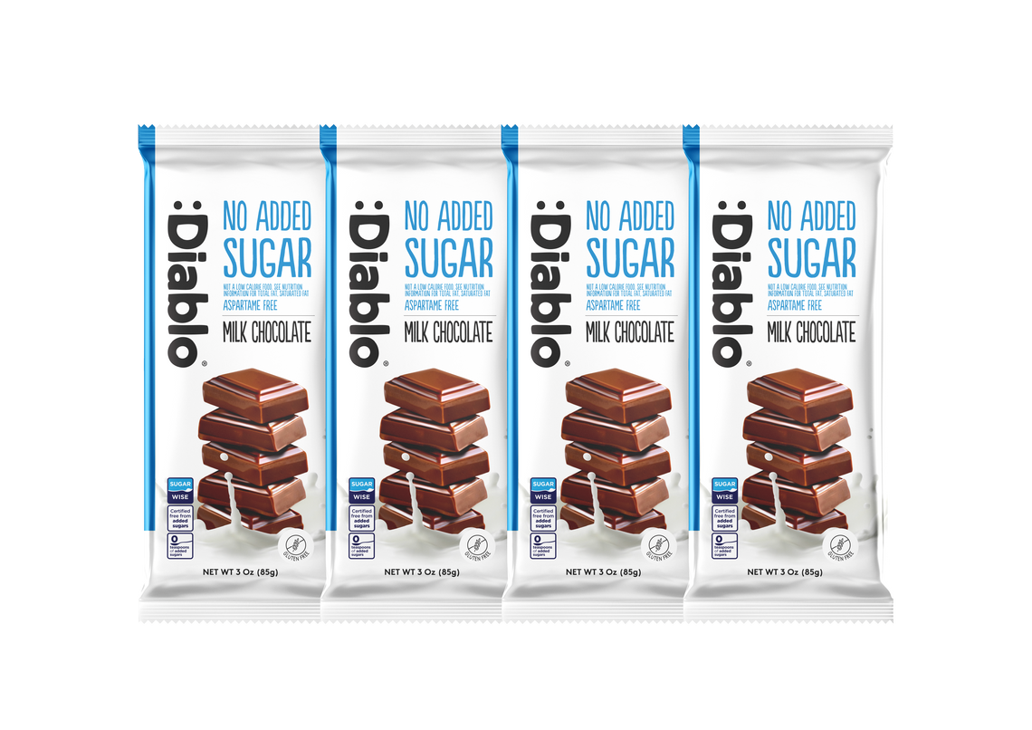 DIABLO NO ADDED SUGAR MILK CHOCOLATE – Diablo Sugar Free