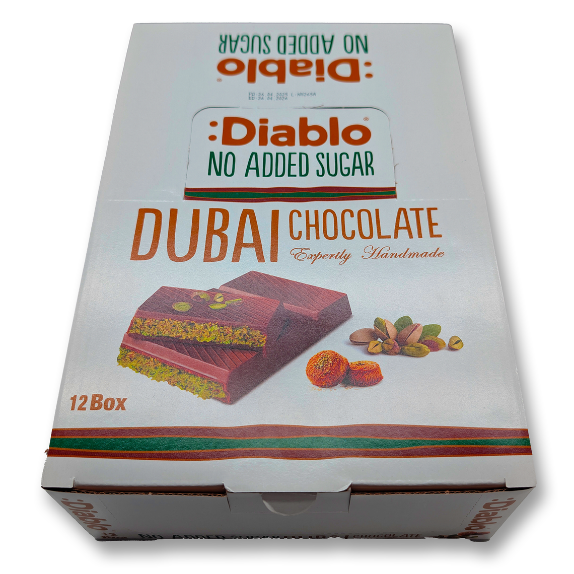 Diablo No Added Sugar Dubai Chocolate 200g – Diablo Sugar Free