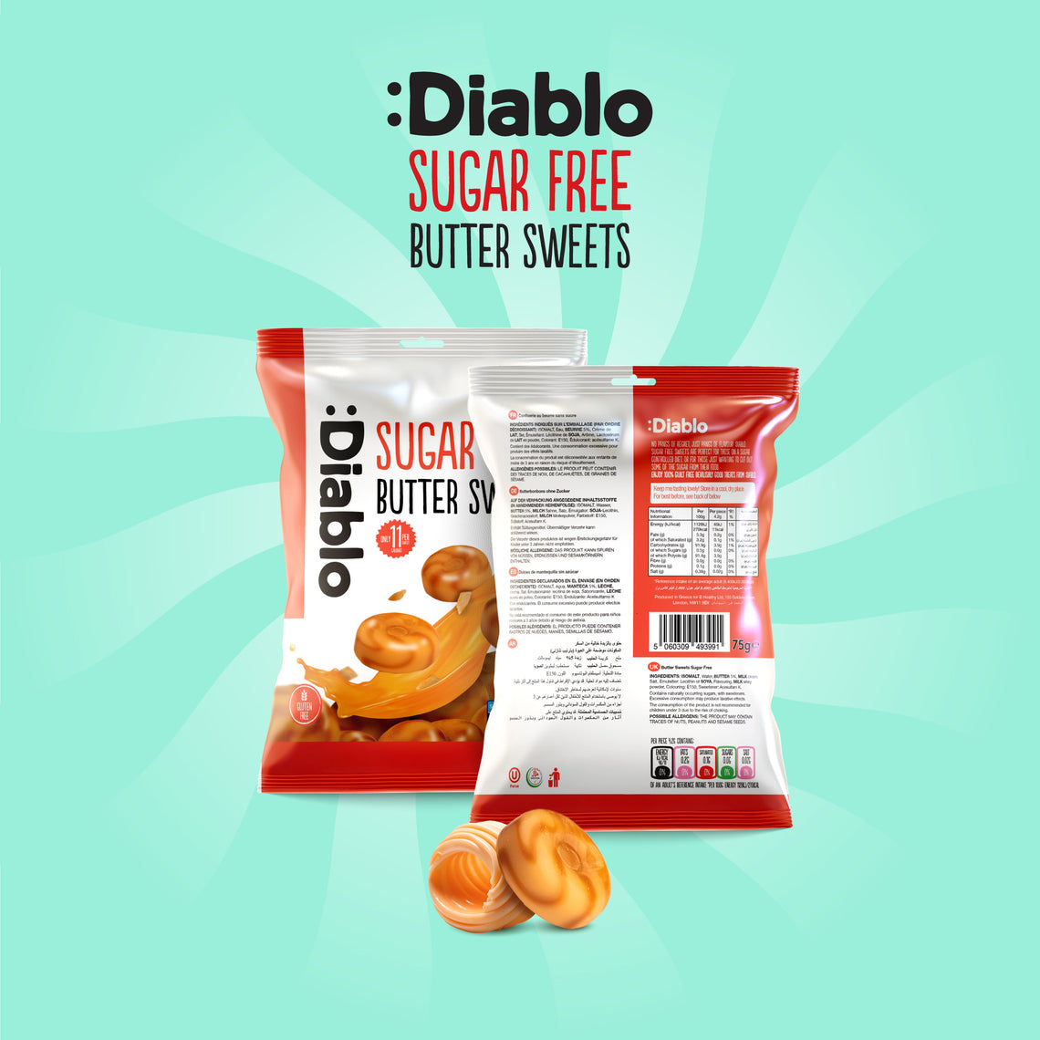 Sugar Free Butter Sweets (75g) – Diablo Sugar Free