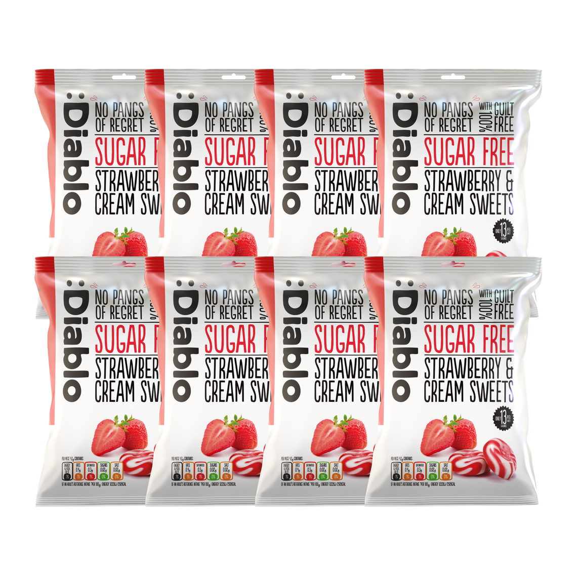 DIABLO SUGAR FREE STRAWBERRY AND CREAM SWEETS – Diablo Sugar Free
