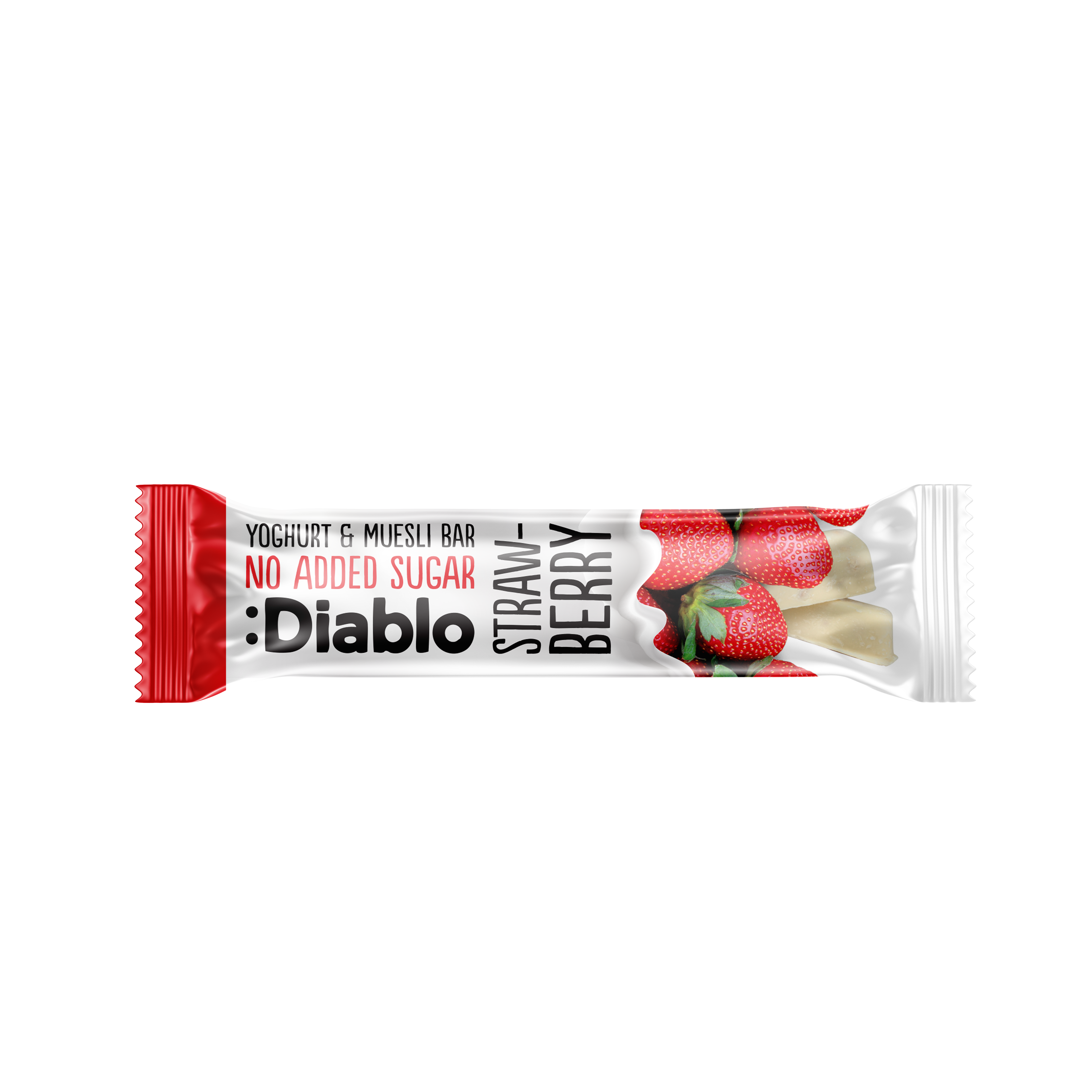 DIABLO YOGHURT & MUSELI BAR - STRAWBERRY – Diablo Sugar Free
