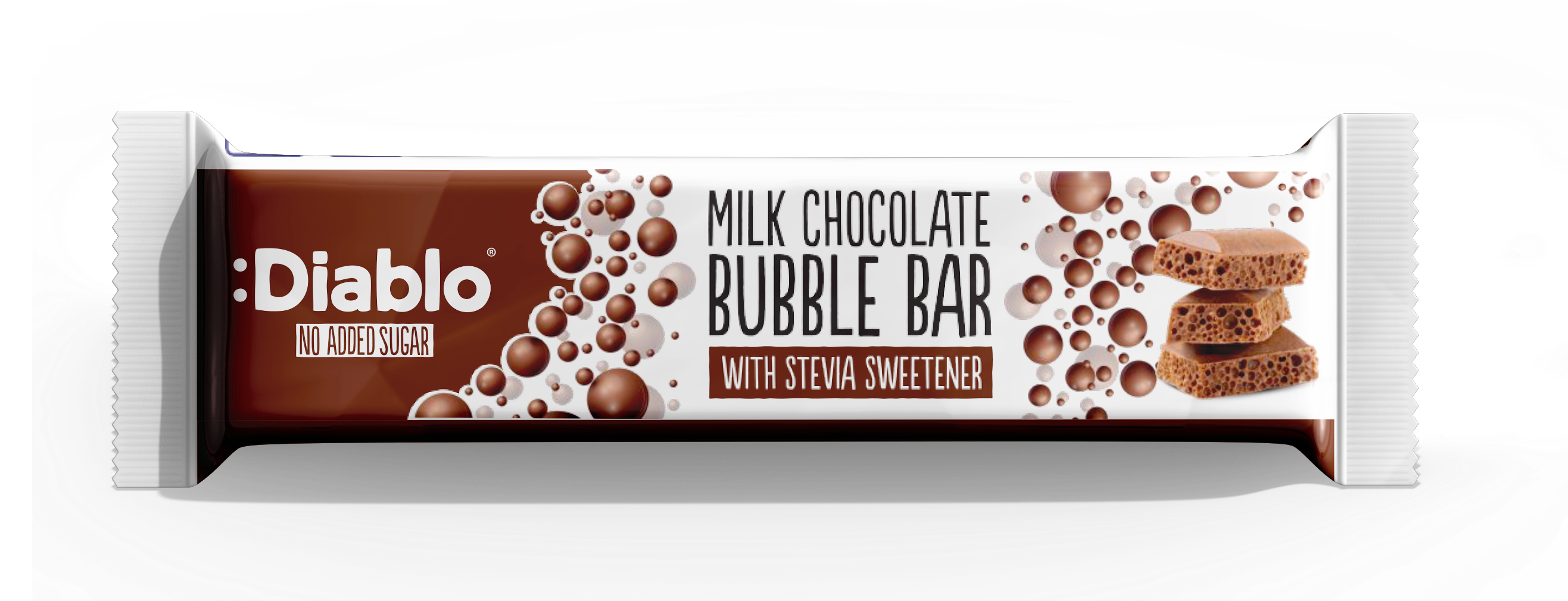 Milk Chocolate Bubble Bar (30g) – Diablo Sugar Free