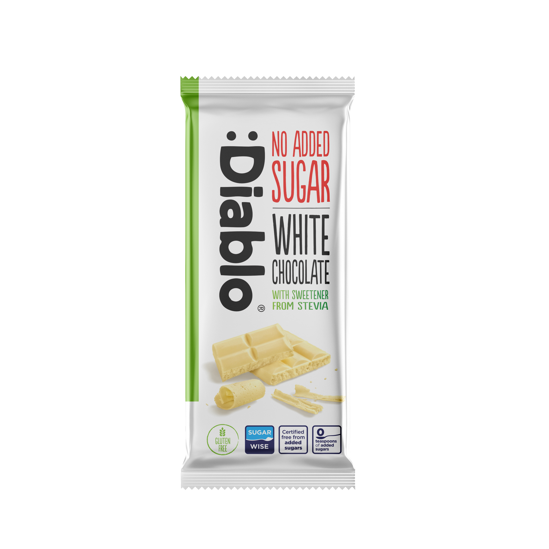 White sugar free chocolate store